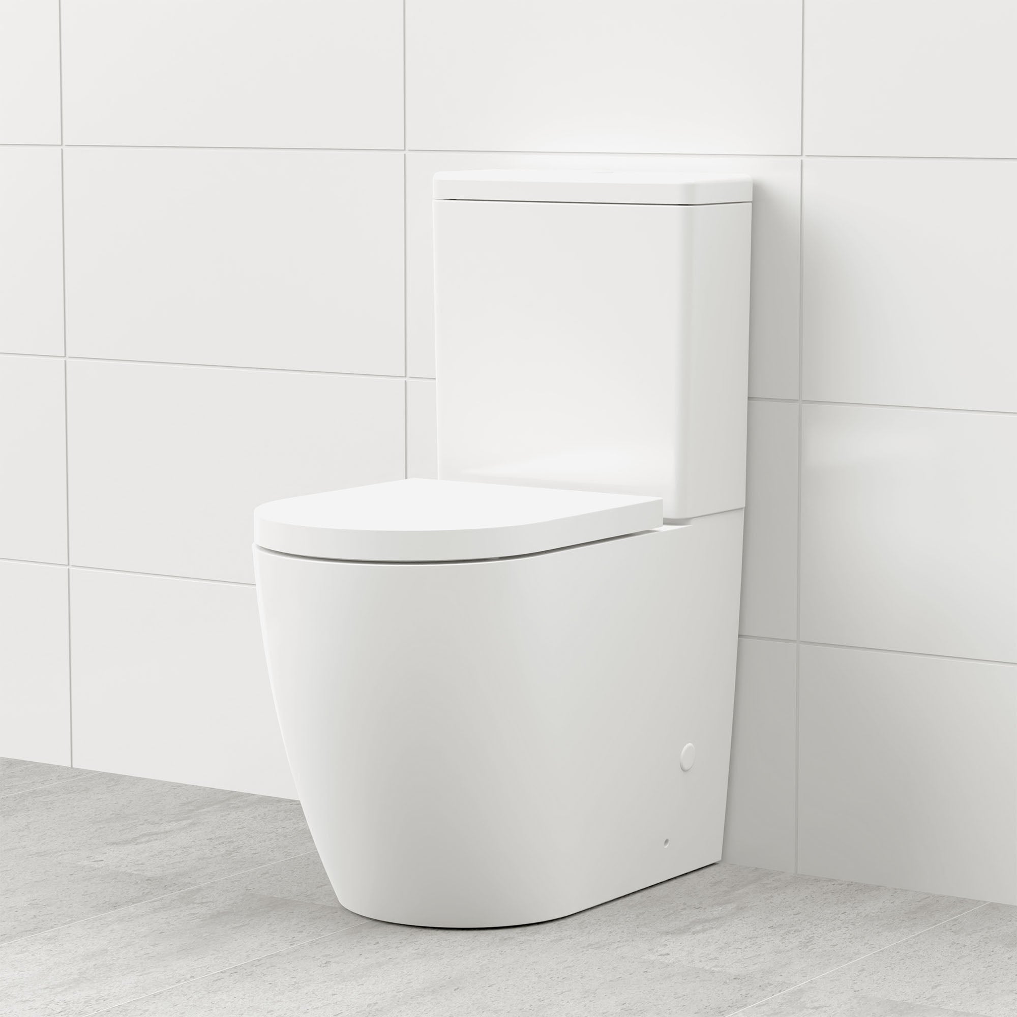 Argent Vista HygienicFlush Back-to-wall Toilet Suite with Odourless by ...